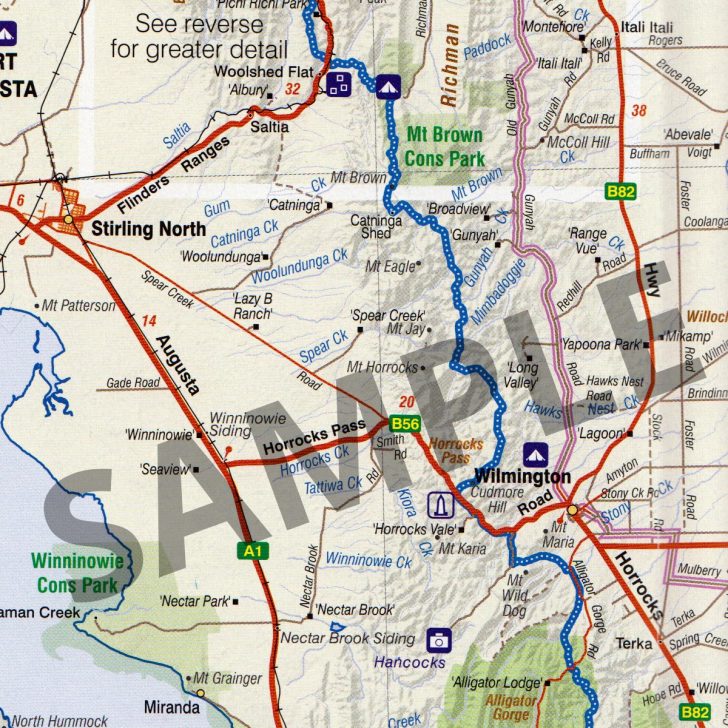 Flinders Ranges map | The Friends of the Heysen Trail