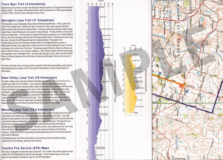 Lavender Federation Trail maps | The Friends of the Heysen Trail