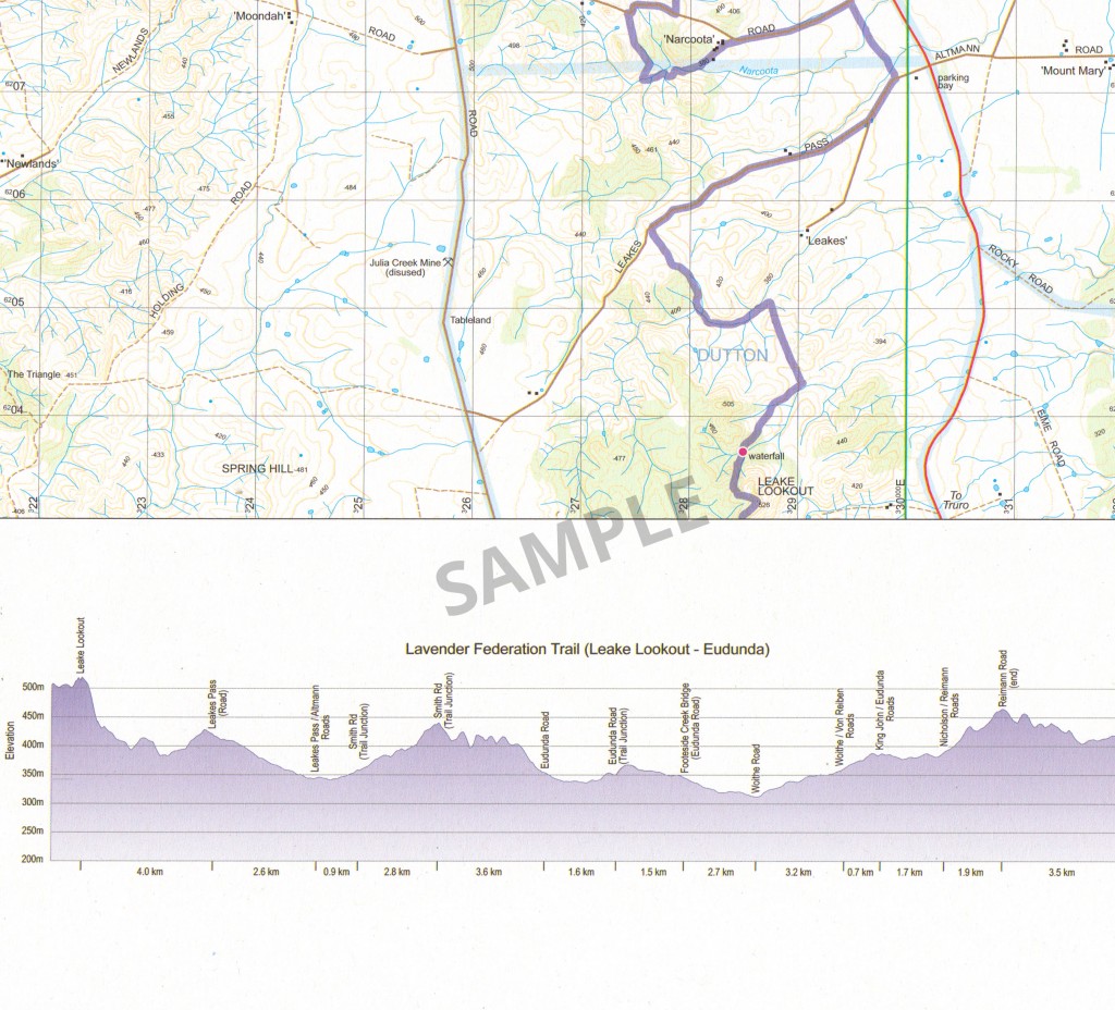 Lavender Federation Trail, Map 4, Truro to Eudunda | The Friends of the ...