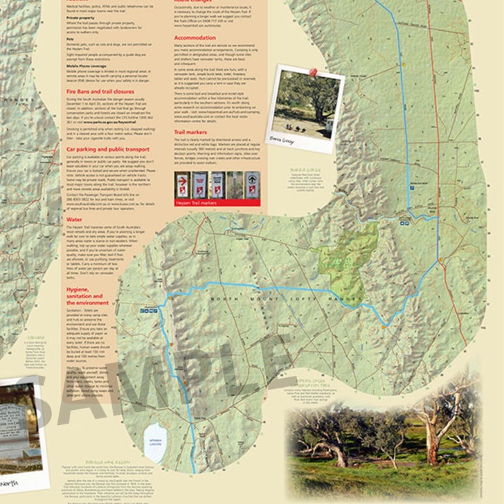 Heysen Trail sheet map 3, Tanunda to Burra | The Friends of the Heysen ...