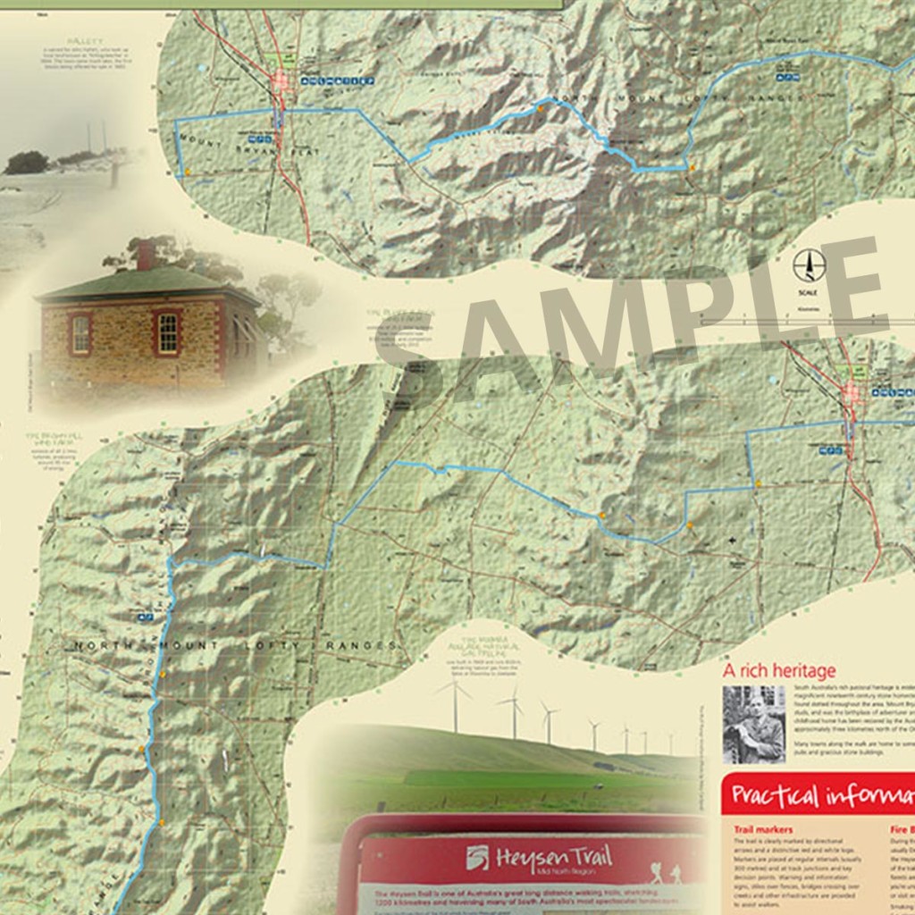 Heysen Trail sheet map 4, Burra to Spalding | The Friends of the Heysen ...