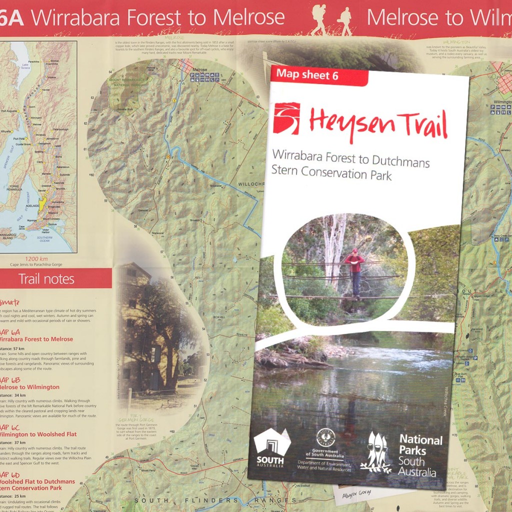 Heysen Trail sheet map 6, Wirrabara Forest to Dutchmans Stern ...