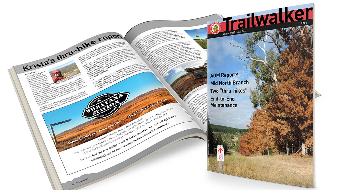 The Trailwalker Magazine | The Friends of the Heysen Trail
