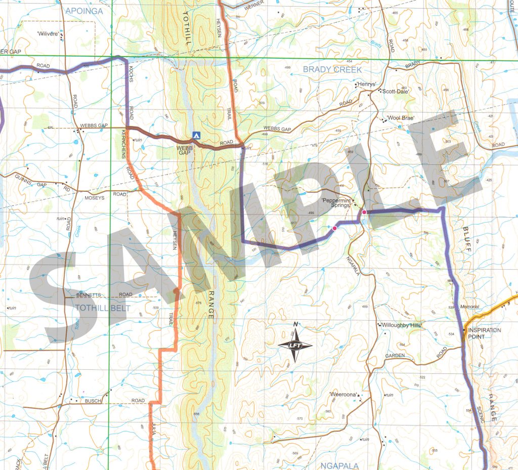 Lavender Federation Trail, Map 5, Eudunda to Manoora | The Friends of ...