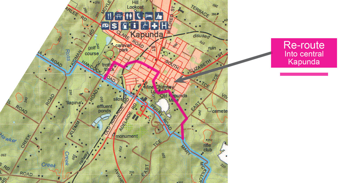 Mapsheet 3A and 3B: Re-route to Kapunda Square | The Friends of the ...