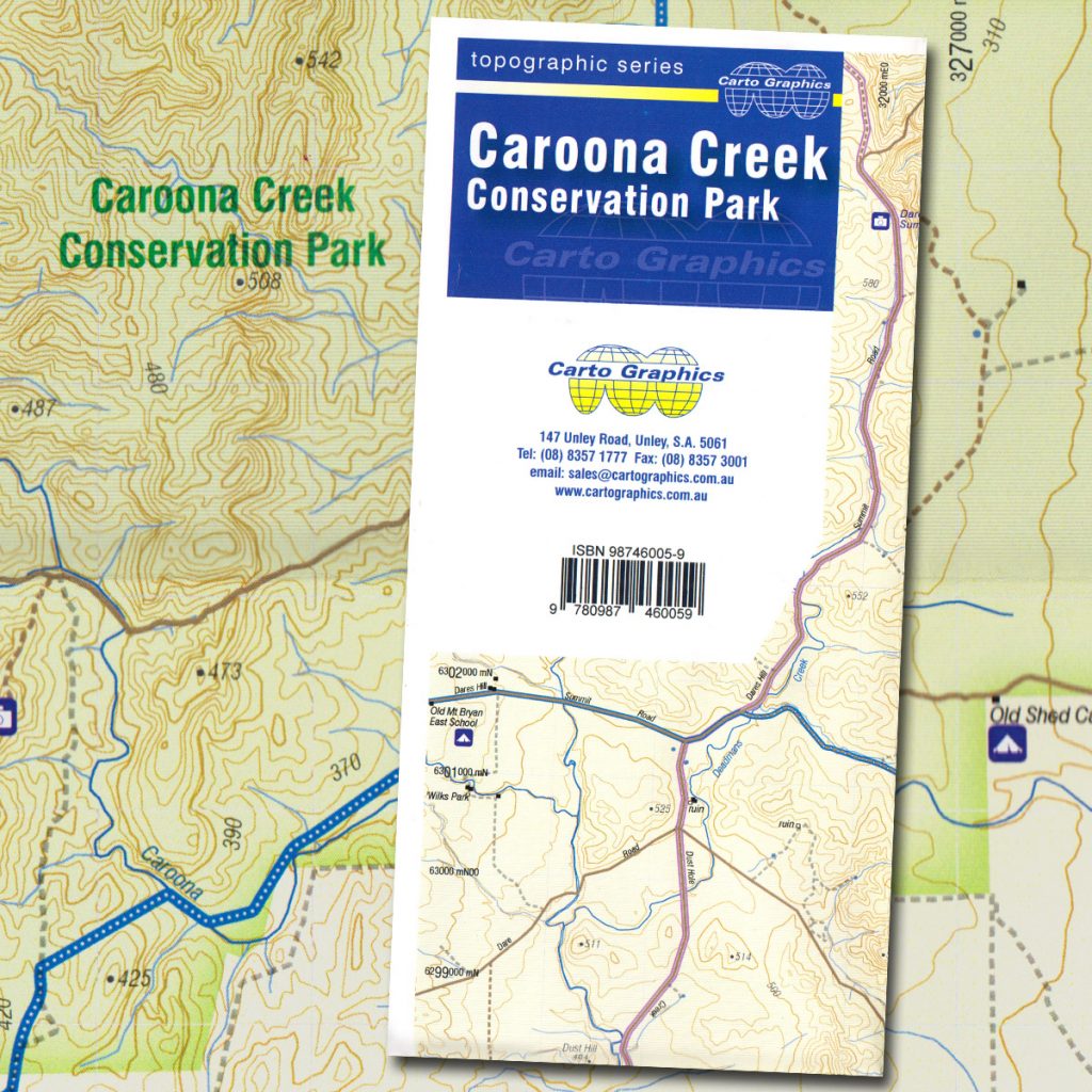 Caroona Creek Conservation Park topographic map | The Friends of the ...